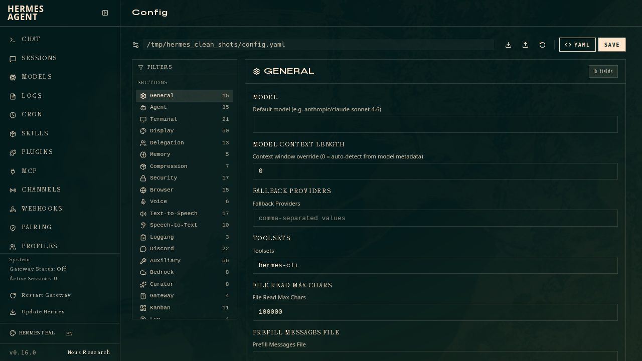 Web Dashboard | Hermes Agent